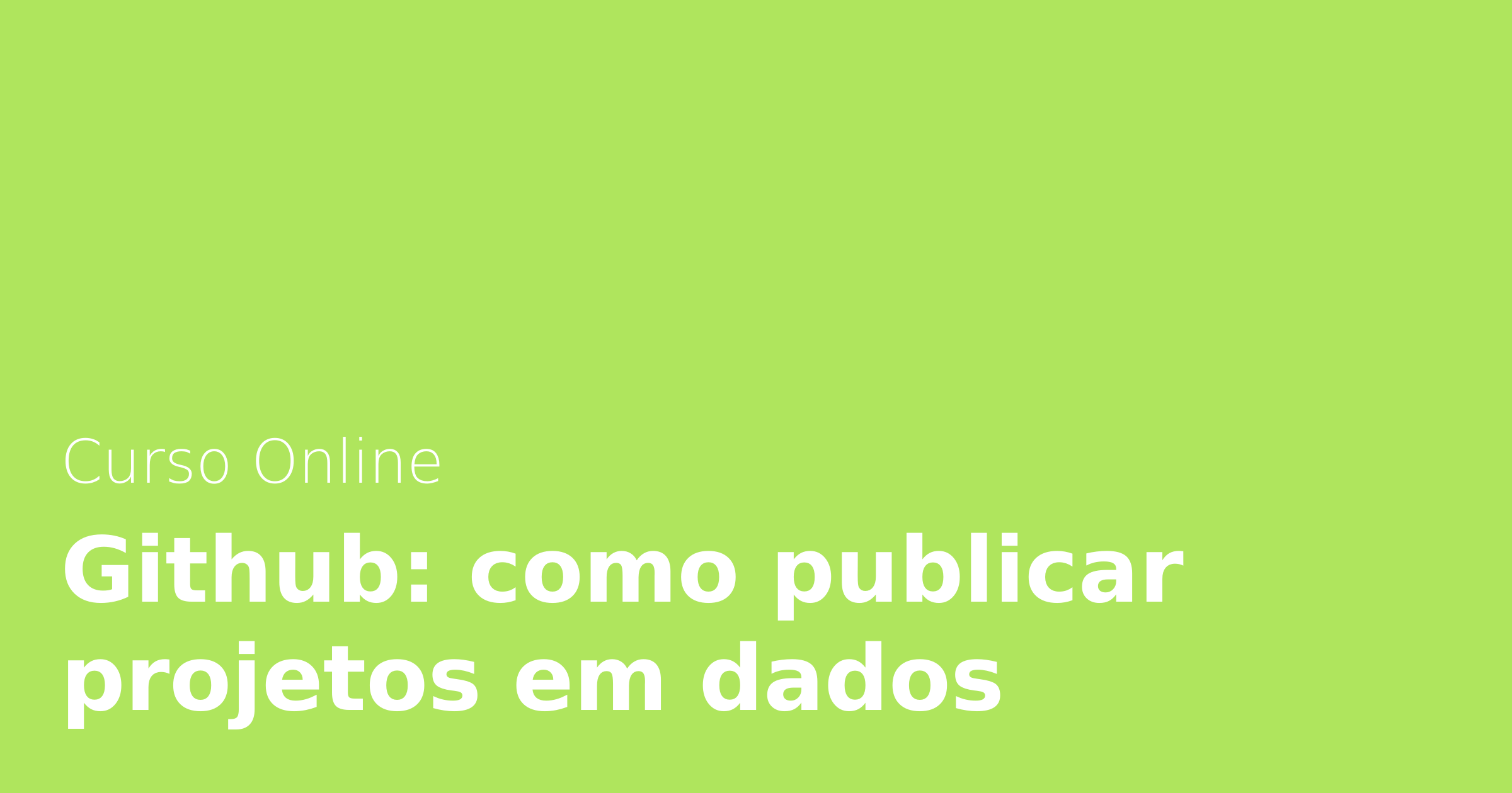 Curso Online Github: como publicar projetos em dados | Alura