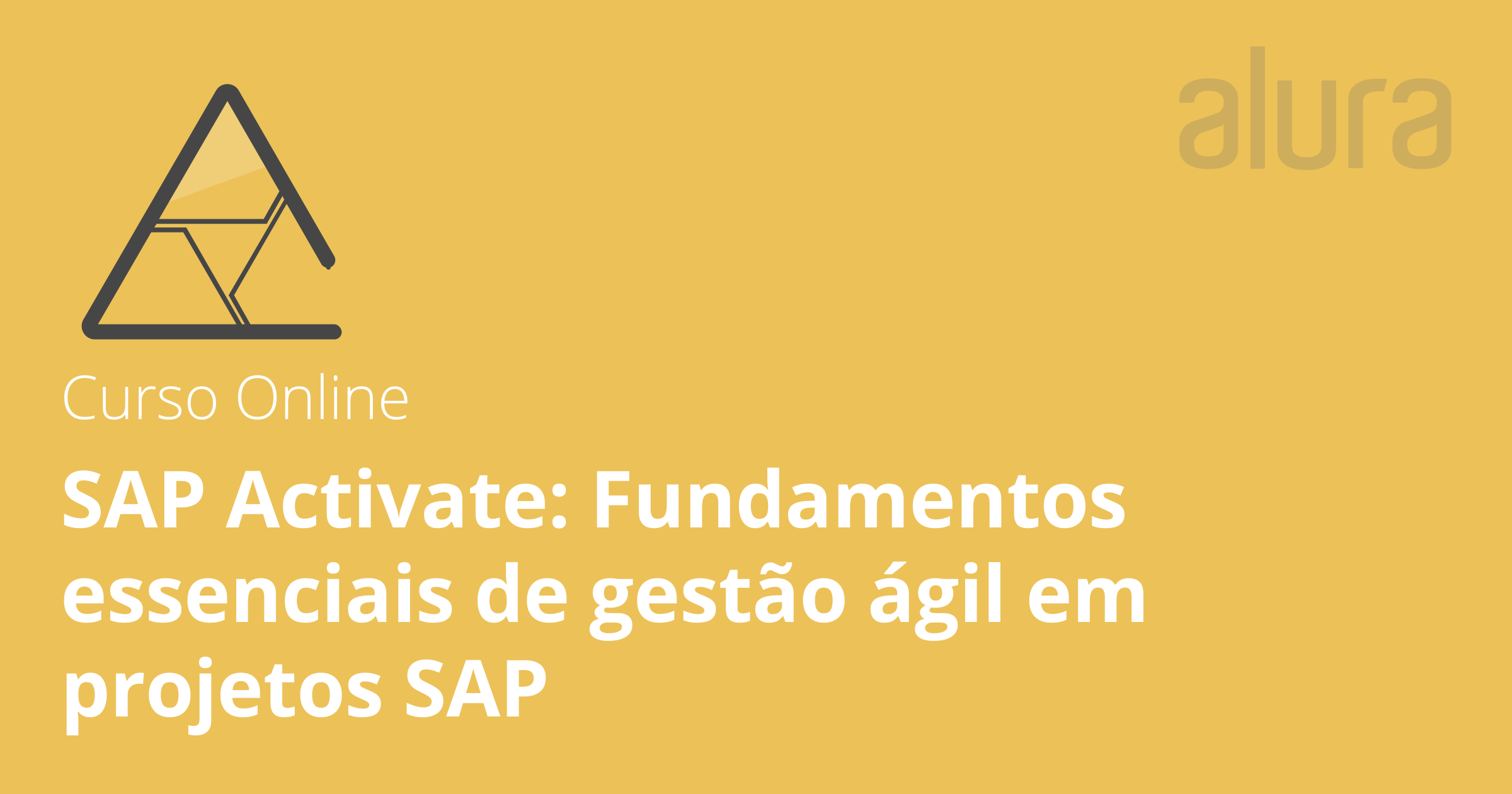 Curso Online SAP Activate: gestão ágil em projetos SAP | Alura
