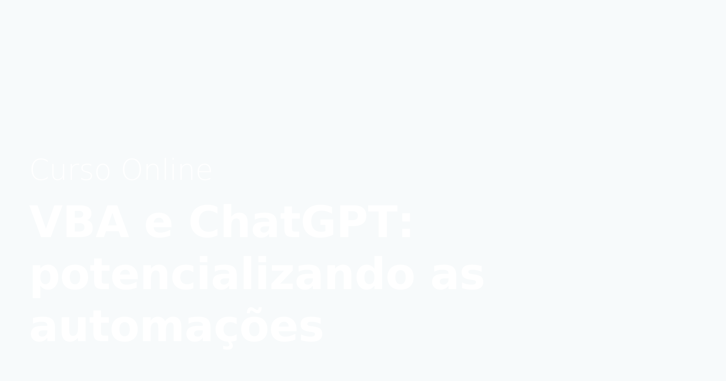 VBA e ChatGPT: potencializando as automações | Alura Cursos Online VBA e ChatGPT: potencializando as automações | Alura Cursos Online